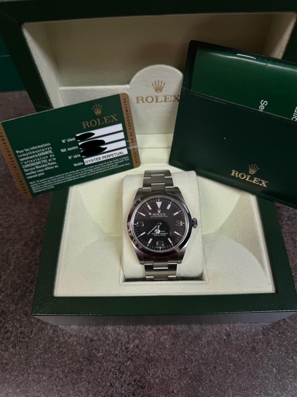 ROLEX EXPLORER 39MM 214270 BOX + PAPERS – Jay Roberts Jewelers ...